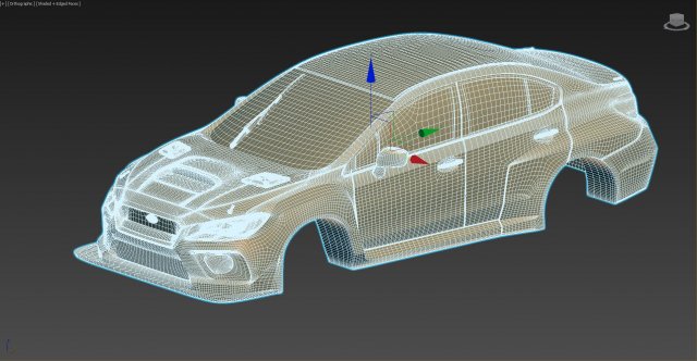 Subaru WRX STI TCR 3D Print Model in Automotive 3DExport