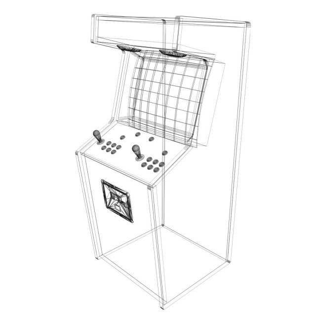 arcade machine 3D Model in Computer 3DExport