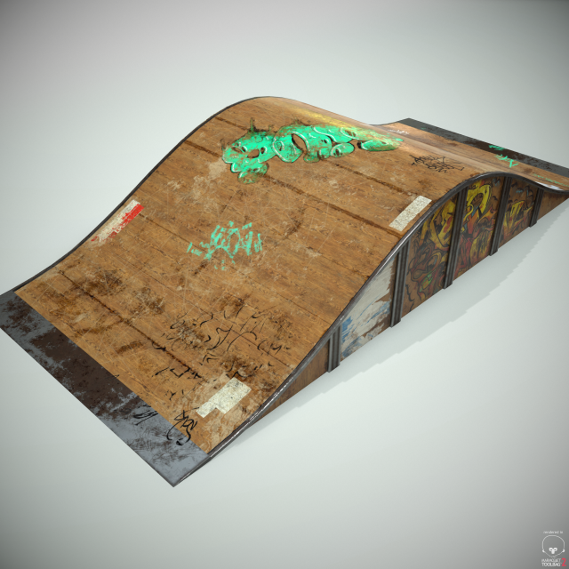 small ramp pbr textures 3D Model in Sports Equipment 3DExport