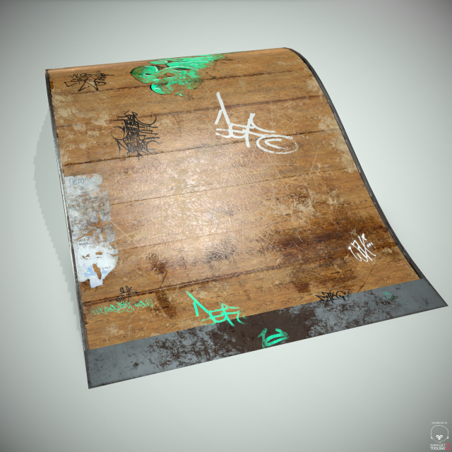 small ramp pbr textures 3D Model in Sports Equipment 3DExport