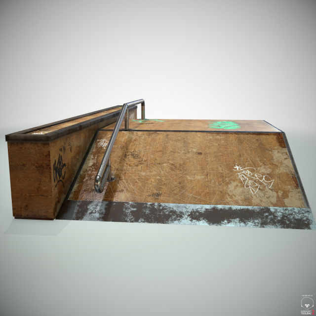 sk8 ramp pbr textures 3D Model in Spor Malzemeleri 3DExport