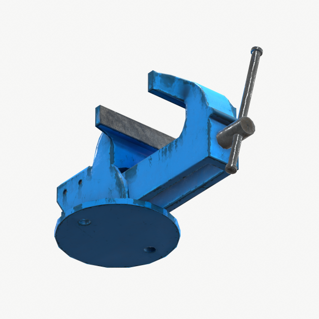 vice holder pbr rig animated 3D Модель in Инструменты 3DExport