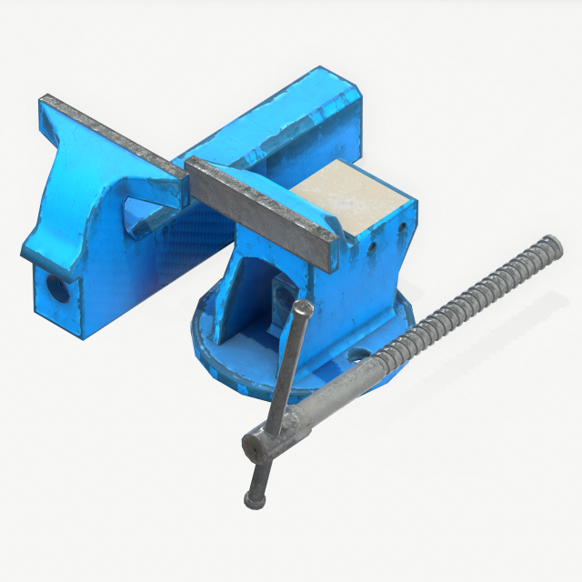 vice holder pbr rig animated 3D Модель in Инструменты 3DExport