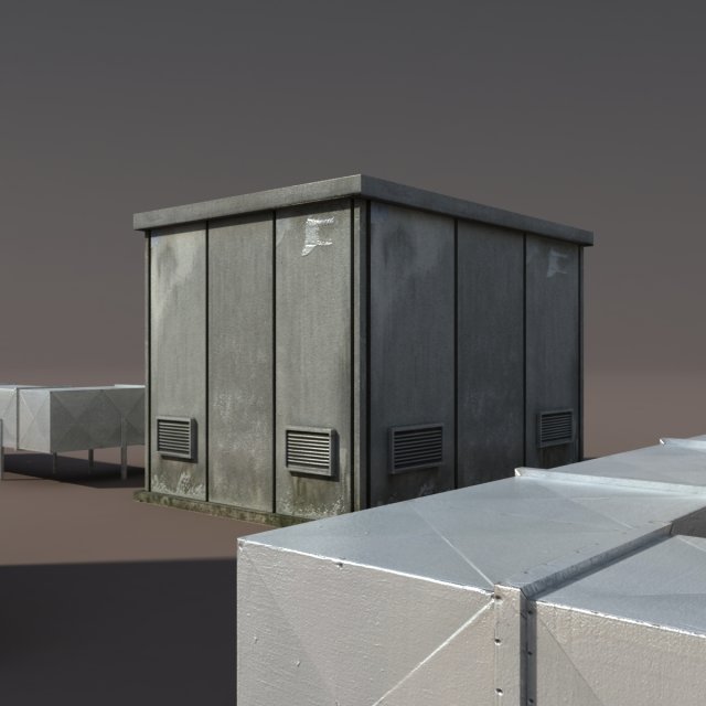 roof elements low poly 3D Model in Buildings 3DExport