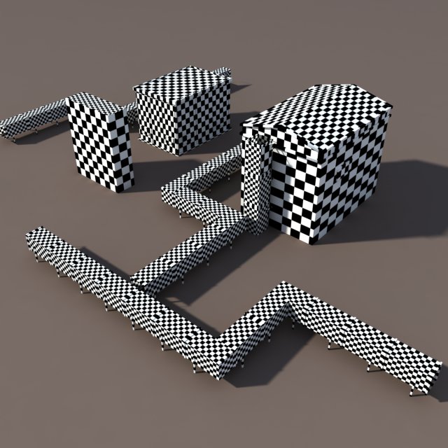 roof elements low poly 3D Model in Buildings 3DExport