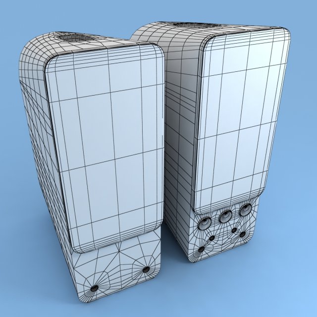 speaker 3D Model in Audio 3DExport