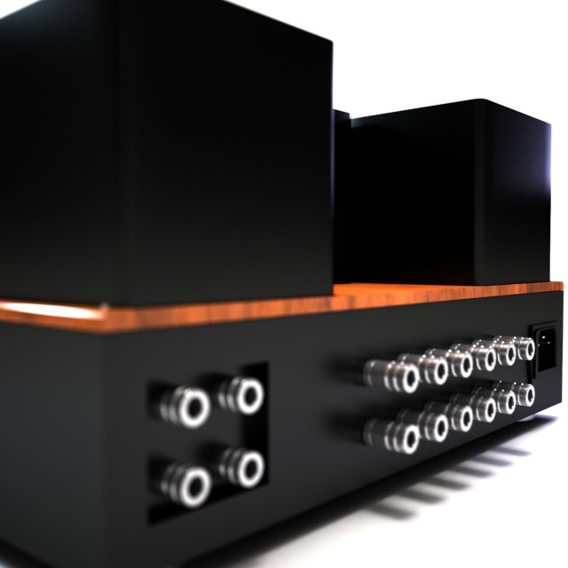 amplifier 3D Model in Audio 3DExport