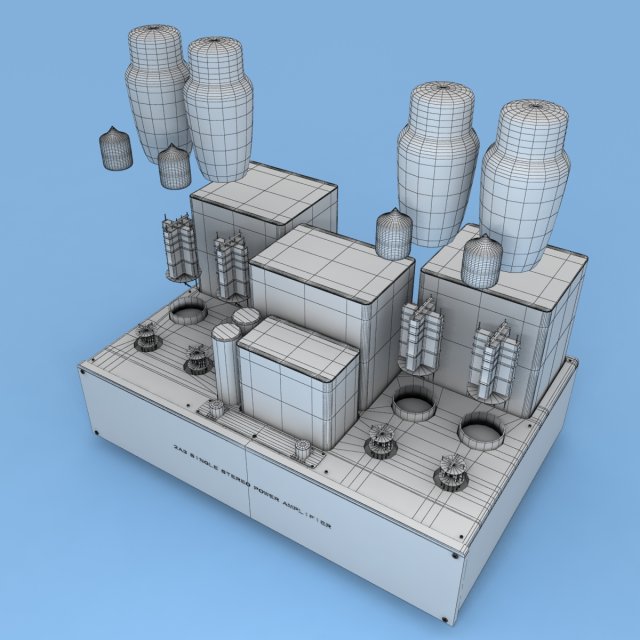 amplifier 3D Model in Audio 3DExport