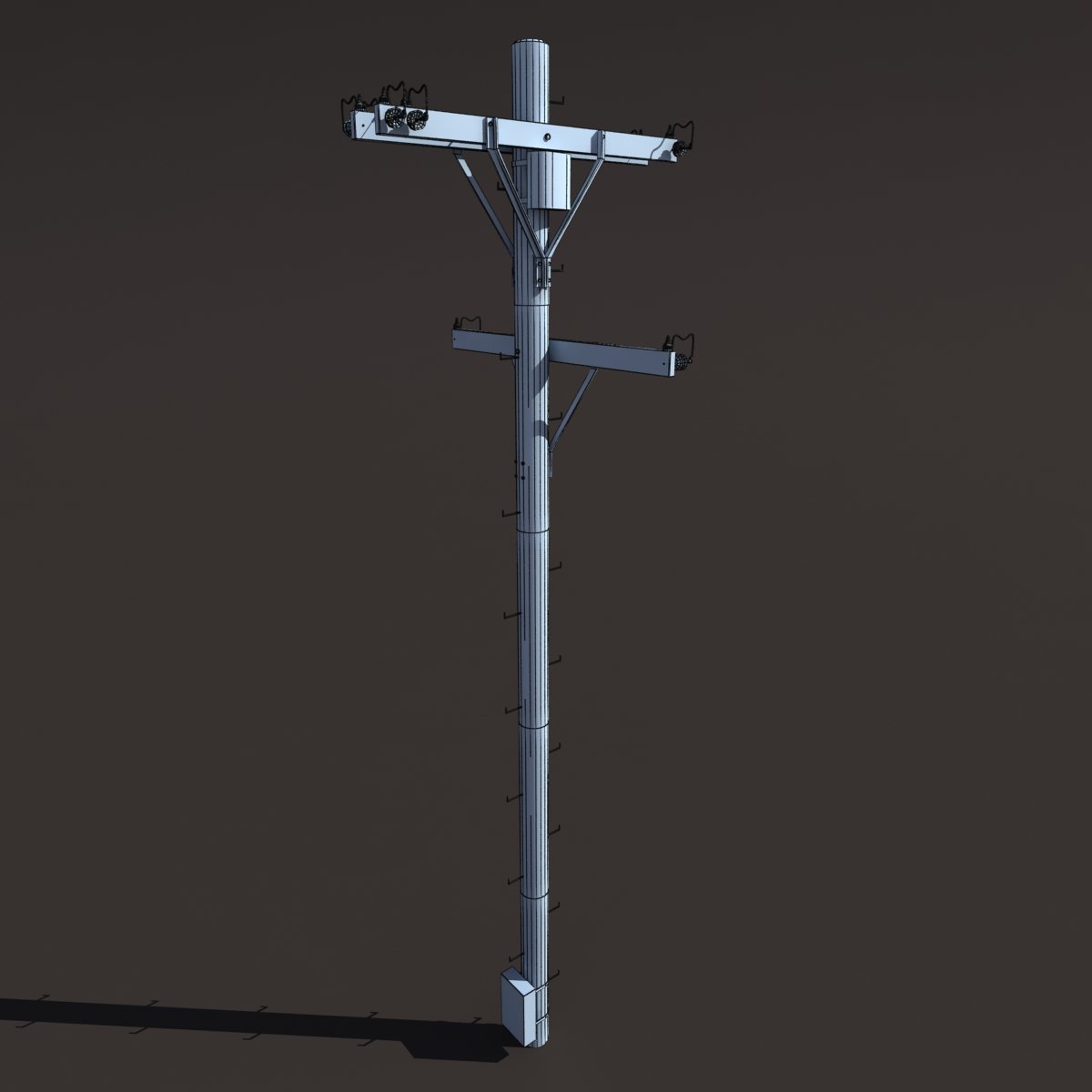 telephone pole low poly 3D Models in Miscellaneous 3DExport