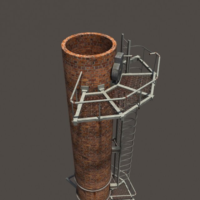 chimney low poly 3D Model in Miscellaneous 3DExport