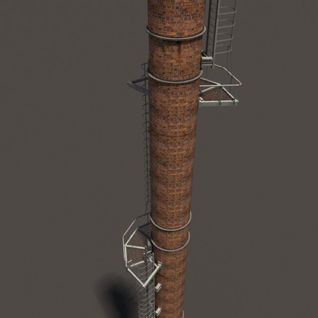 chimney low poly 3D Model in Miscellaneous 3DExport