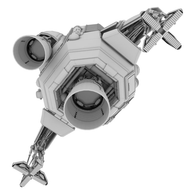 capsule landing pod 3D Model in Fantasy Spacecraft 3DExport