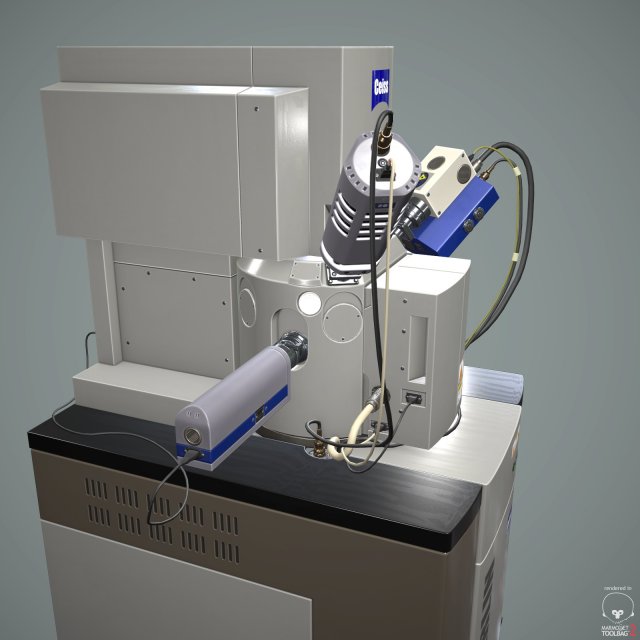 electron microscope 3D Model in Medical Equipment 3DExport