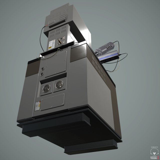 electron microscope 3D Model in Medical Equipment 3DExport