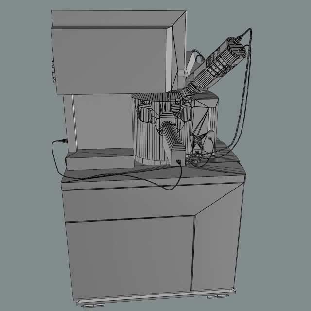 electron microscope 3D Model in Medical Equipment 3DExport