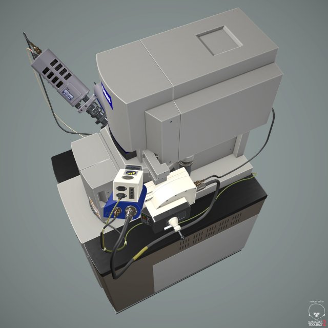 electron microscope 3D Model in Medical Equipment 3DExport