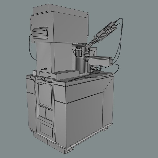 electron microscope 3D Model in Medical Equipment 3DExport