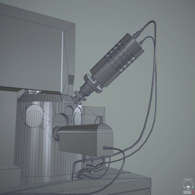 electron microscope 3D Model in Medical Equipment 3DExport
