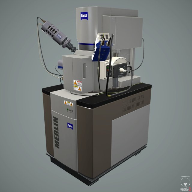 electron microscope 3D Model in Medical Equipment 3DExport
