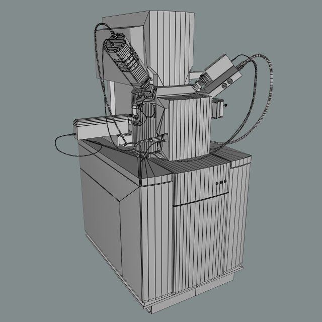 electron microscope 3D Model in Medical Equipment 3DExport