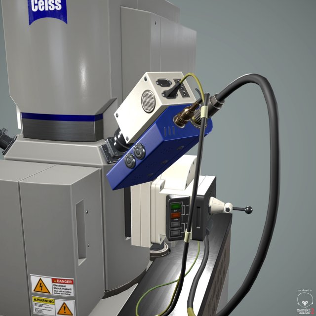 electron microscope 3D Model in Medical Equipment 3DExport