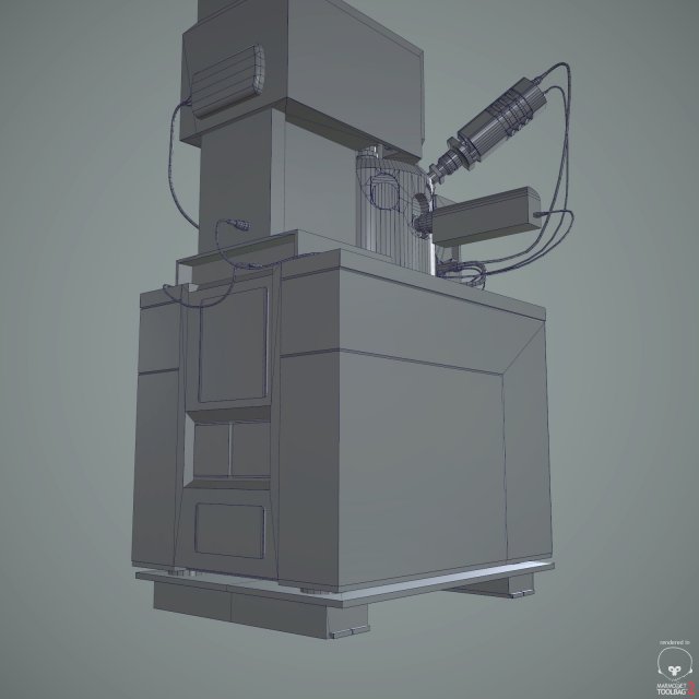 electron microscope 3D Model in Medical Equipment 3DExport