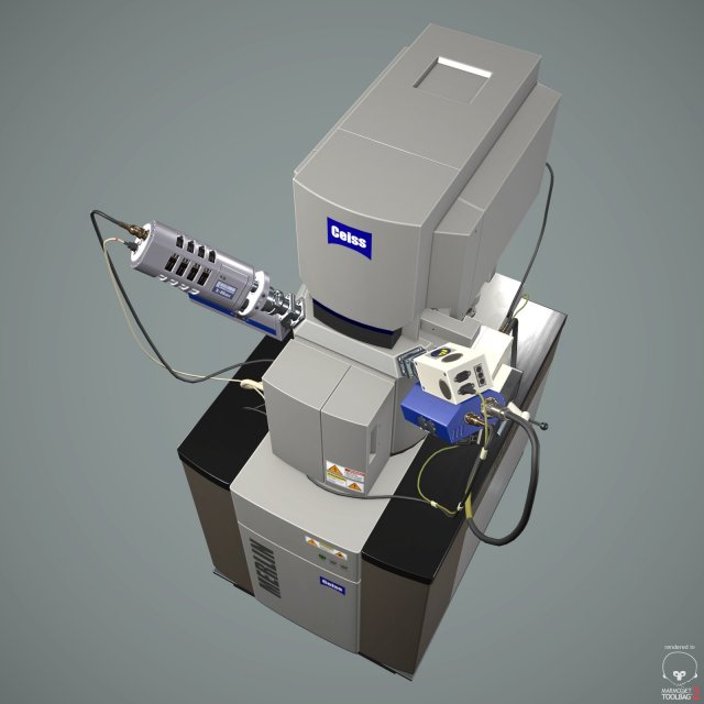 electron microscope 3D Model in Medical Equipment 3DExport