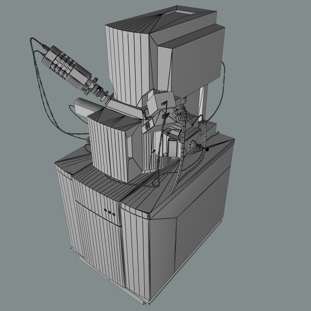 electron microscope 3D Model in Medical Equipment 3DExport