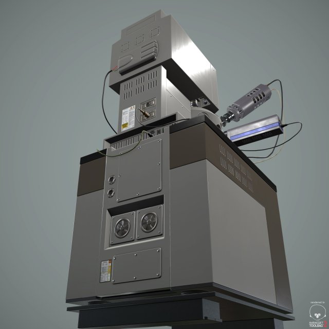 electron microscope 3D Model in Medical Equipment 3DExport