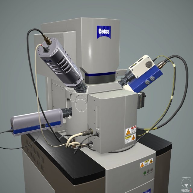 electron microscope 3D Model in Medical Equipment 3DExport