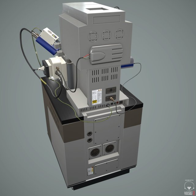 electron microscope 3D Model in Medical Equipment 3DExport