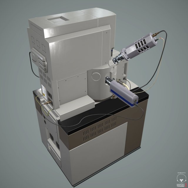 electron microscope 3D Model in Medical Equipment 3DExport