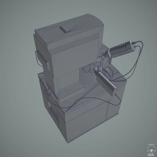 electron microscope 3D Model in Medical Equipment 3DExport