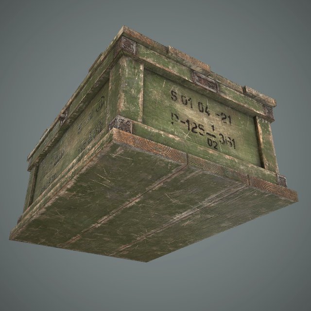 military box 3D Model in Unmanned 3DExport