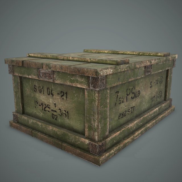 military box 3D Model in Unmanned 3DExport