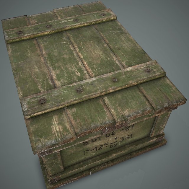 military box 3D Model in Unmanned 3DExport