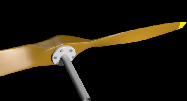 propeller 3D Model in Parts 3DExport