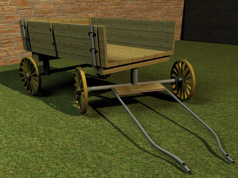 village cart 3D Models in Cart 3DExport
