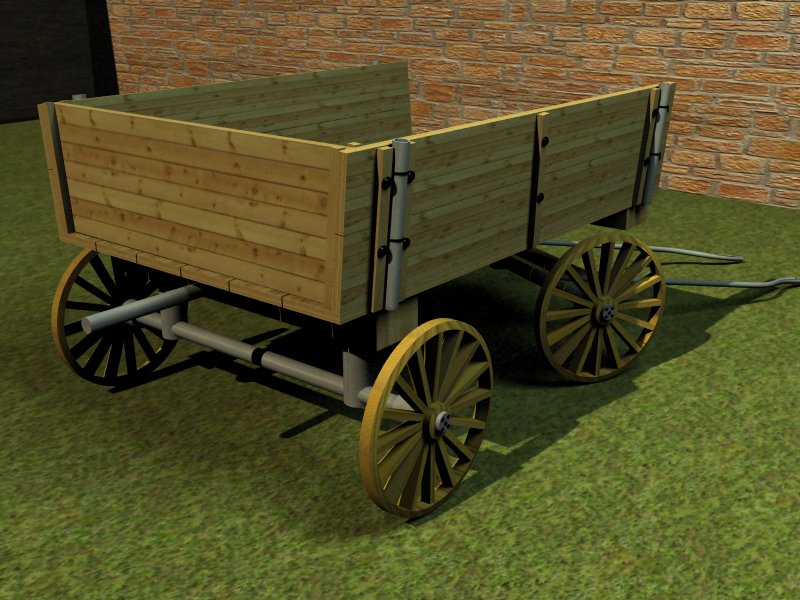 village cart 3D Models in Cart 3DExport