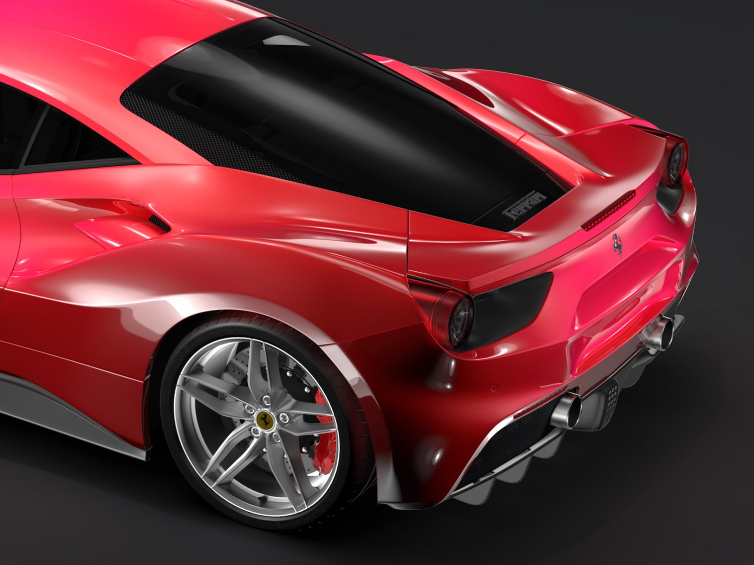 Ferrari GTB 488 2016 3D Model in Sport Cars 3DExport
