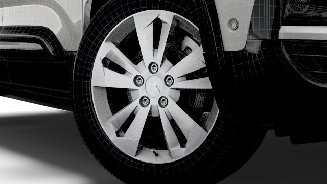 Peugeot Rifter 2020 wheel 3D Model in Parts of auto 3DExport