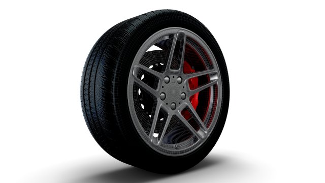 AC SCHNITZER type II wheel 3D Model in Parts of auto 3DExport