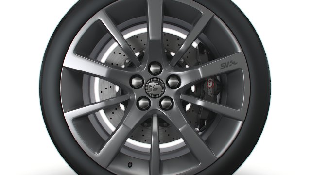 HSV SV wheel 3D Model in Parts of auto 3DExport