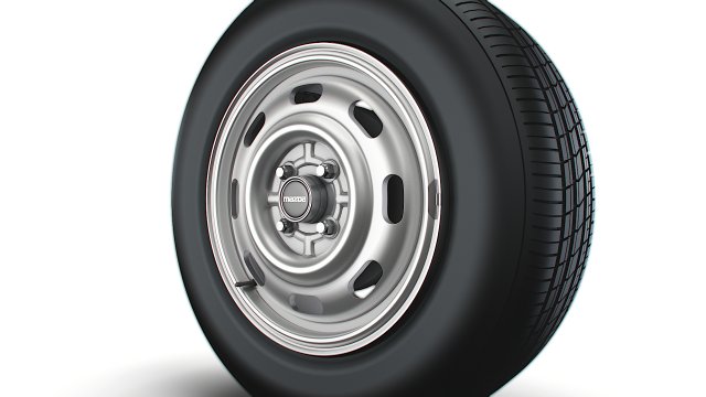 Mazda Miata wheel 3D Model in Parts of auto 3DExport
