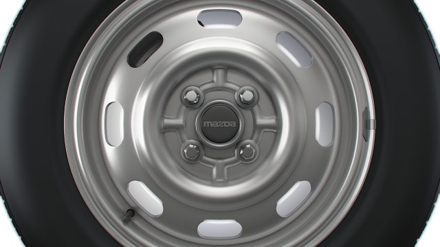 Mazda Miata wheel 3D Model in Parts of auto 3DExport