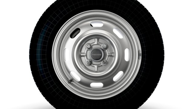 Mazda Miata wheel 3D Model in Parts of auto 3DExport