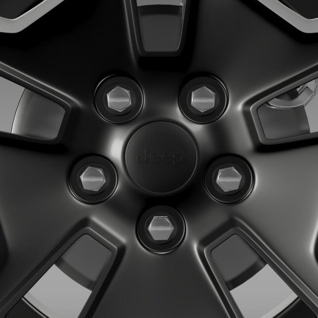 jeep wrangler rubicon wheel Model 3D in Parts of auto 3DExport