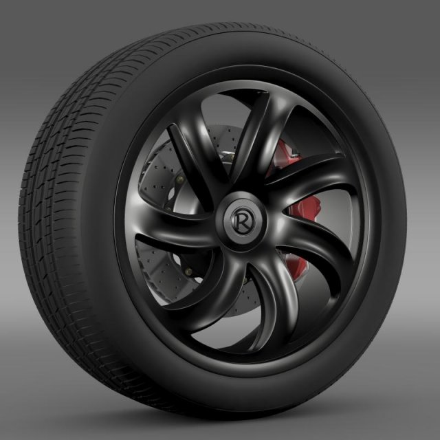 r spirit wheel 3D Model in Parts of auto 3DExport