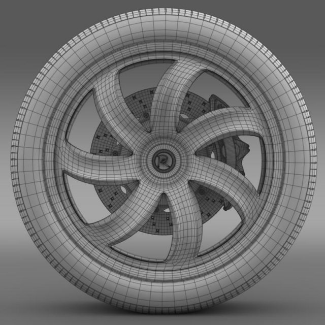 r spirit wheel 3D Model in Parts of auto 3DExport