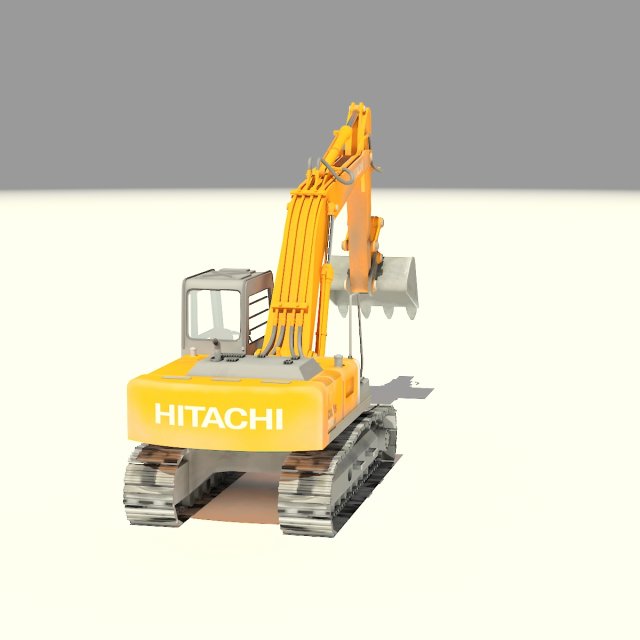 hitachi crawler excavators zx 350 3D Model in Heavy Equipment 3DExport